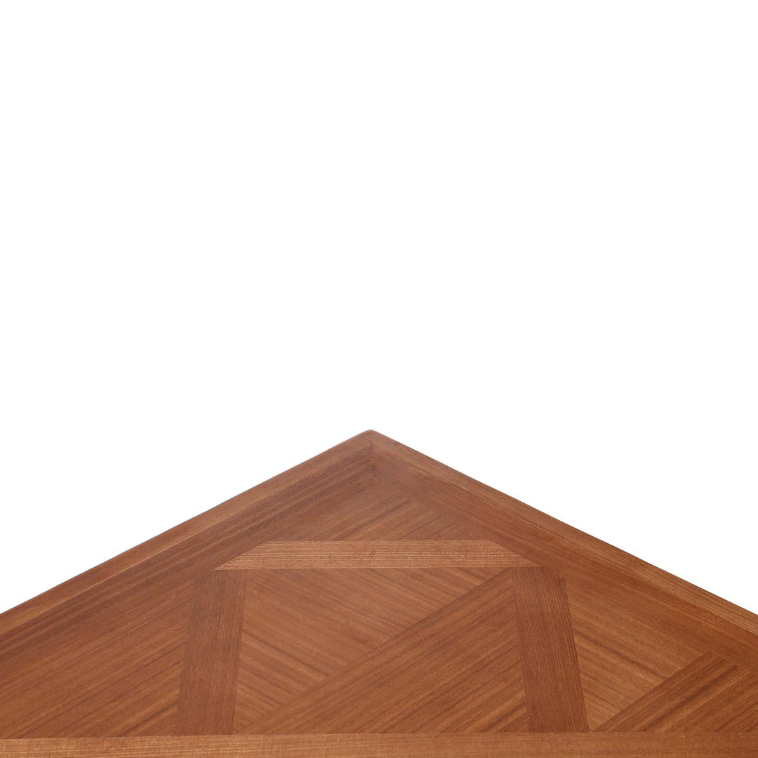 Geo Ash Veneer Table top in Smoky Brown and Ashwood Legs in Smoky Brown ...