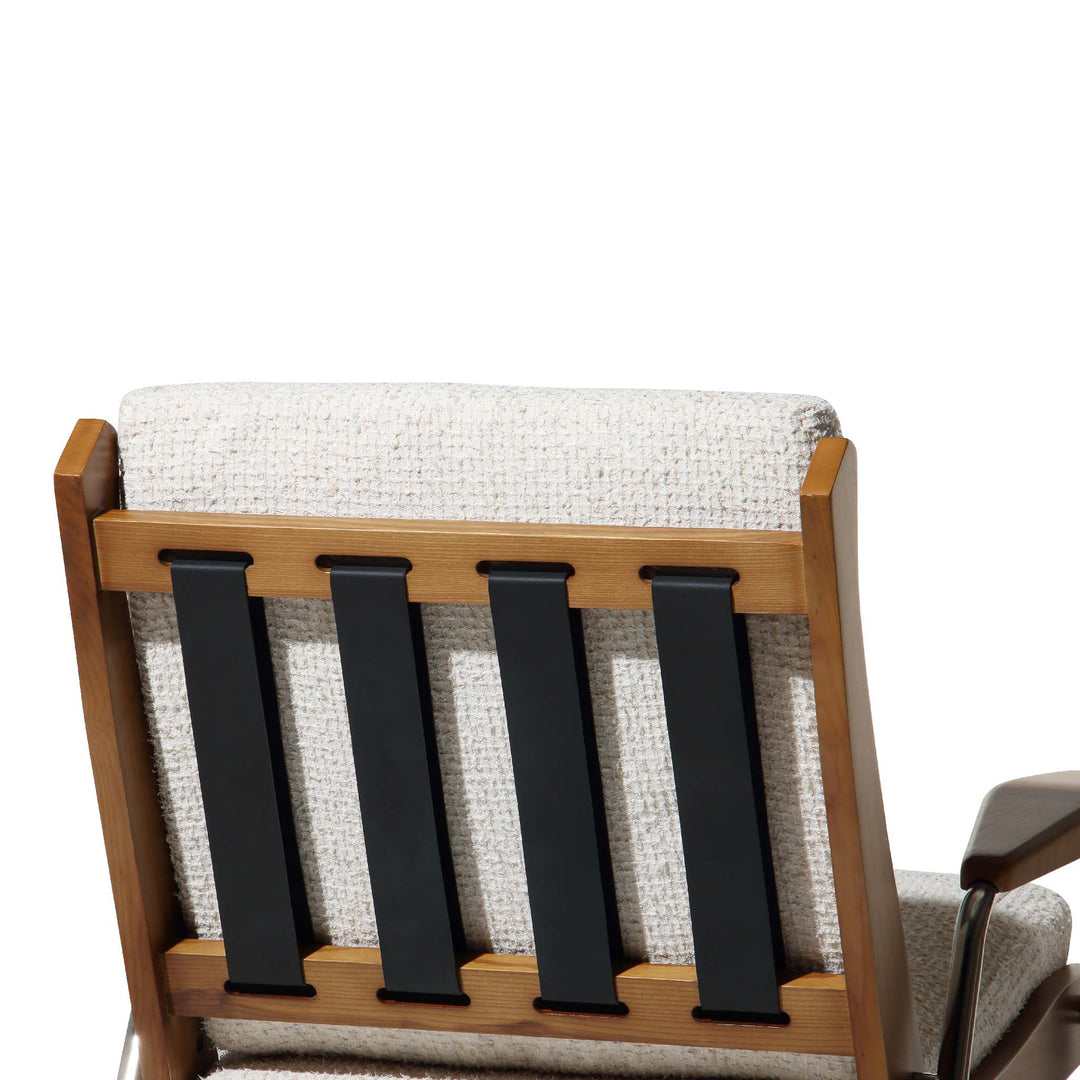Scandi Chair with Fulham White Fabric Cushions – Sawdust